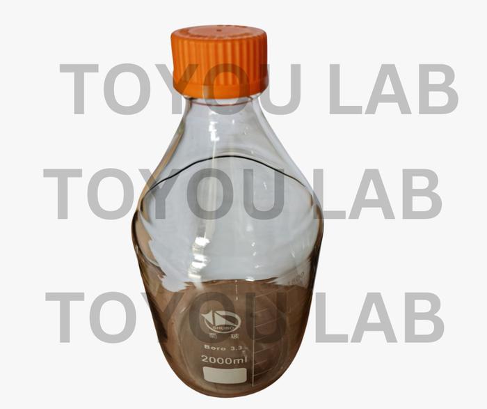Promo GLASS REAGENT BOTTLE BLUE CAP BOTOL SAMPLE TUTUP ORANGE KACA ...