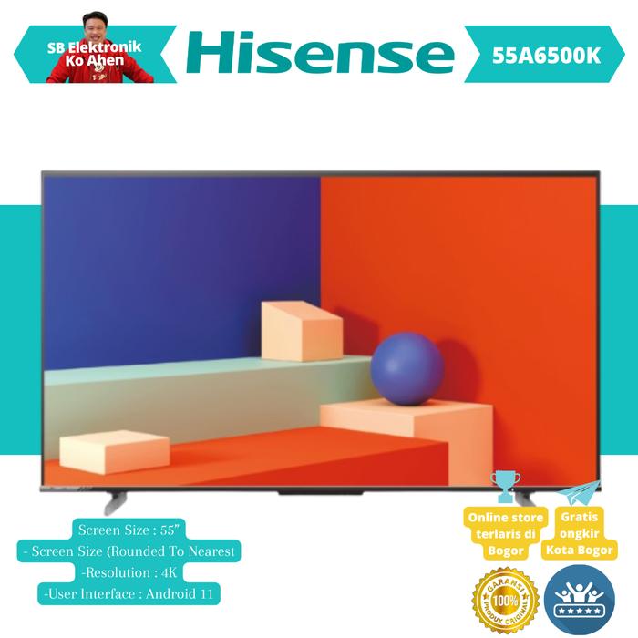 Jual Hisense 55 Inch 4K UHD Google TV Voice Control 55A6500K - Kota ...