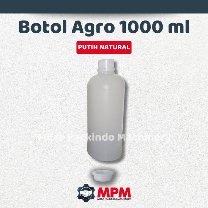 Jual Botol Plastik Agro 1 Liter 1 L / Botol Pestisida Pupuk 1liter 1L ...