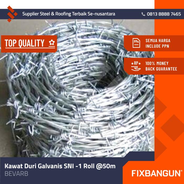 Jual Kawat Duri Galvanis SNI Beva Barb -1 Roll @50m - Jakarta Barat ...