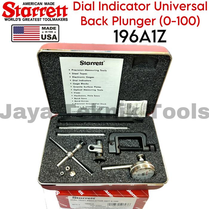Jual Dial Indicator Starrett 196A1Z Universal Back Plunger 0-100 ...