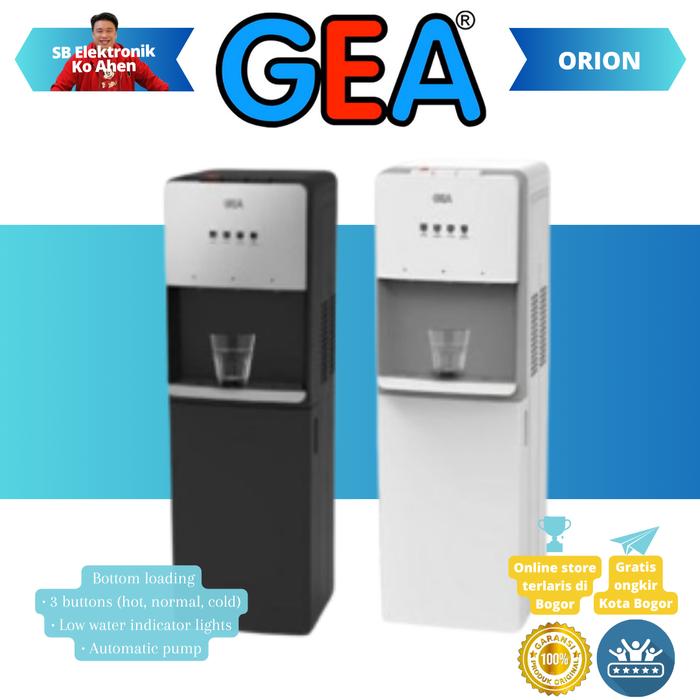 Jual Water Dispenser GEA ORION Black dan White - Dispenser Galon Bawah ...