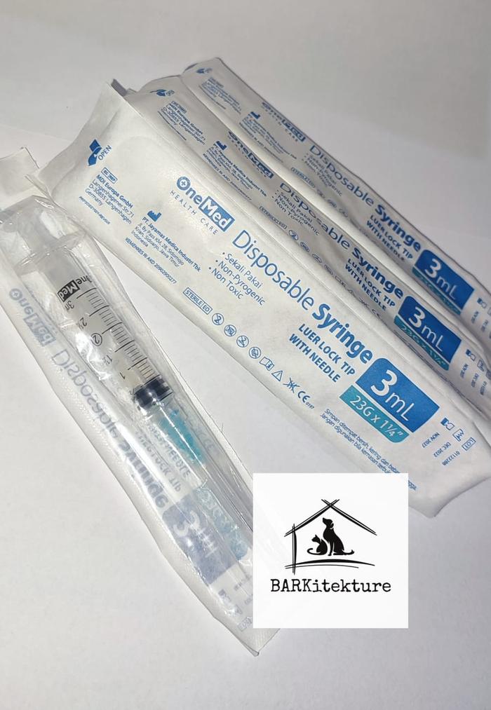 Jual Disposable Syringe 3ml ONEMED Spuit Spet Suntikan 3ml - Kota ...