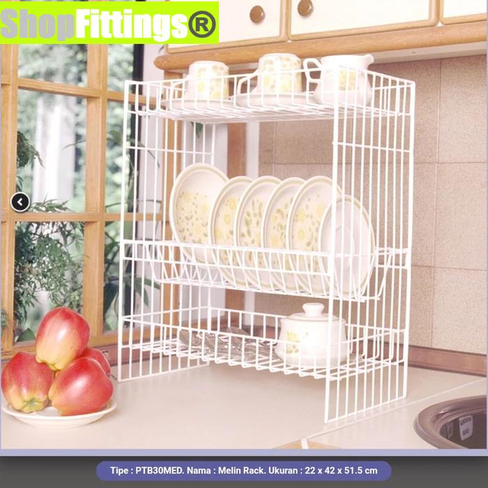 Jual Rak Piring Dan Gelas 3 Susun Melin Rack PTB 30 MED Plus Tray ...