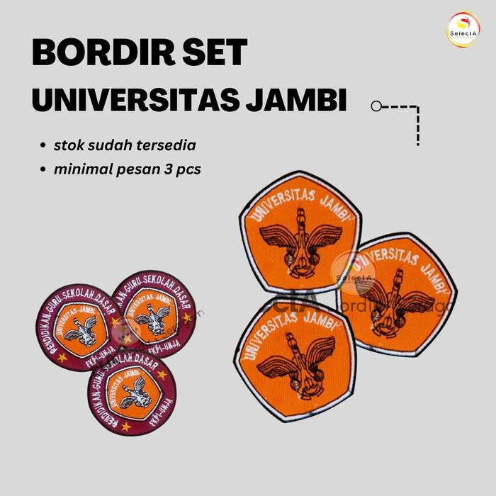 Jual Logo UNJA Universitas Jambi Bordir Patch / Emblem - Kota Jambi ...