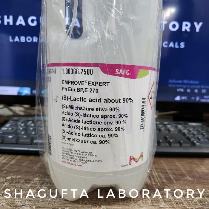 Jual Asam Laktat Pro analis / Lactic Acid 2.5L M E RCK 100366 / C3H6O3 ...