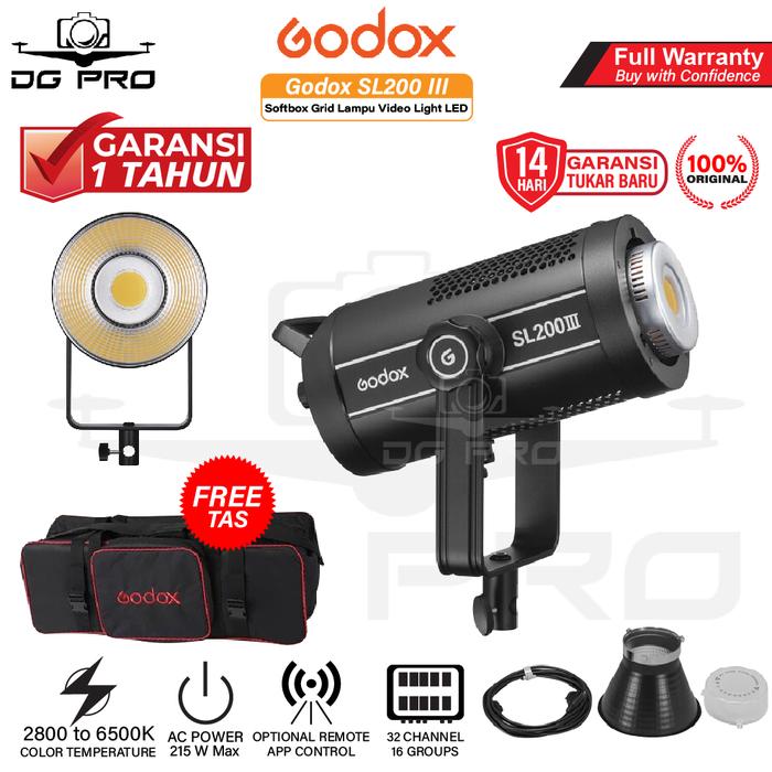 Jual Godox SL200III Studio LED SL 200III / SL200 III Lampu Original ...