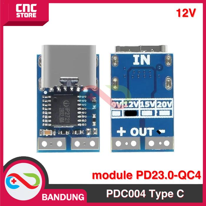 Jual PDC004-PD TYPE-C PD MODULE PD23.0-QC4 TO DC 9V 12V TRIGGER CHARGER - 12V - Kota Bandung ...