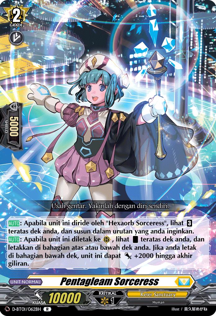 Jual D-BT01/062BH Pentagleam Sorceress | Bahasa Vanguard - Jakarta Barat - Carttu | Tokopedia