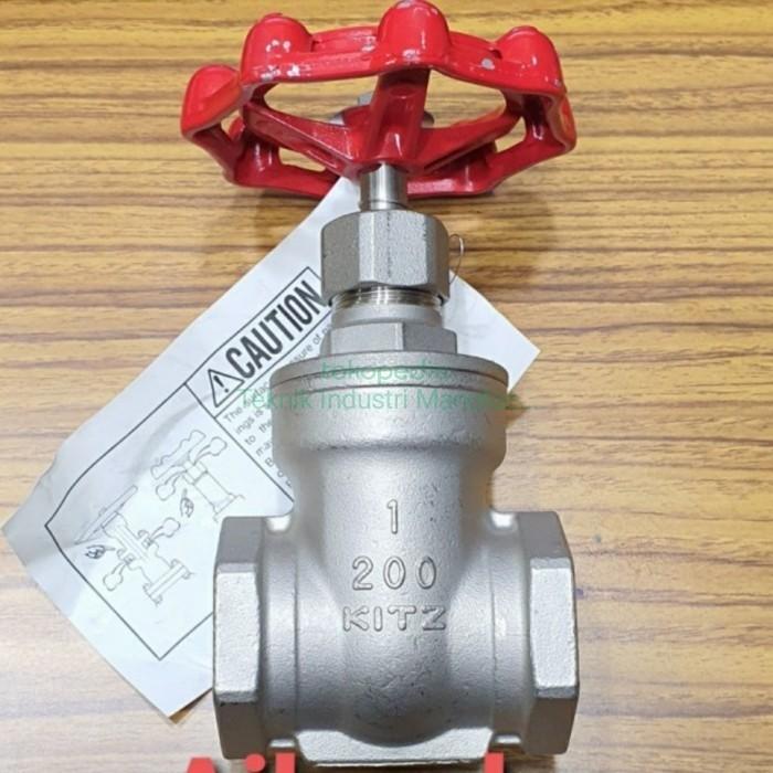 Jual Gate valve Stainless ss304 Koneksi Drat 1" inch DN25 KITZ SCS13 ...