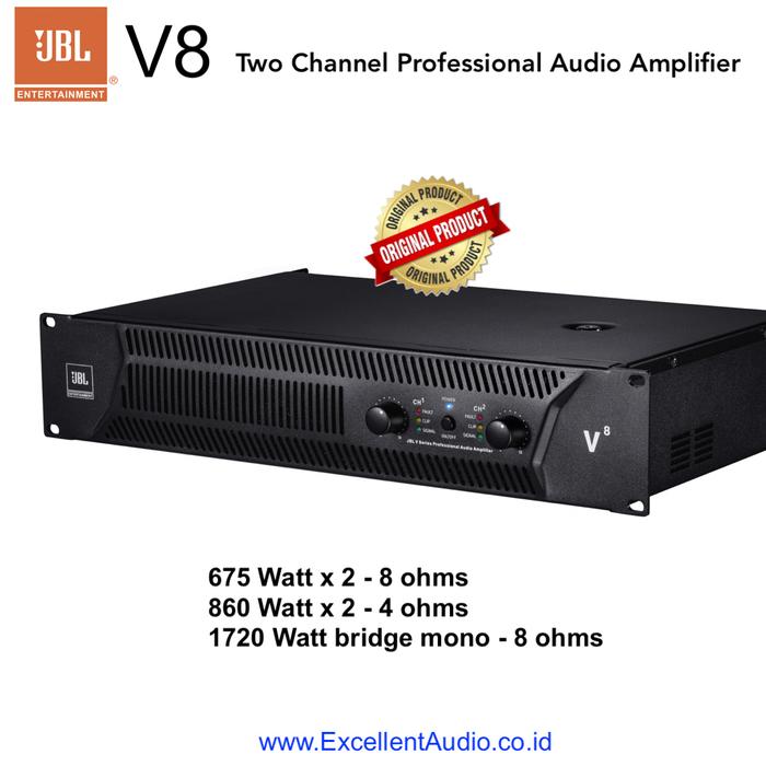 Promo Power Amplifier JBL V8 Cicil 0% 3x - Jakarta Pusat - Excellent Audio Official | Tokopedia