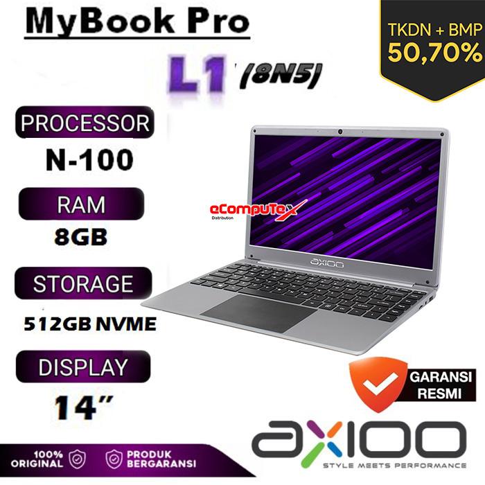 Jual Laptop Axioo MyBook Pro L1 (8N5) N100 8GB 512GB NVME 14" TKDN Resmi - Jakarta Barat ...