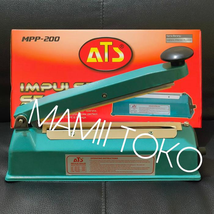 Jual ATS mesin press plastik 20 cm body besi Impulse Sealer 200mm ...