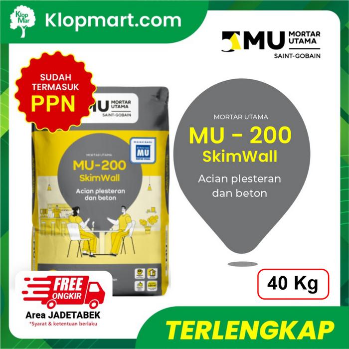 Jual Mortar Utama MU-200 SkimWall Acian Plaster & Beton 40kg - Kantor ...