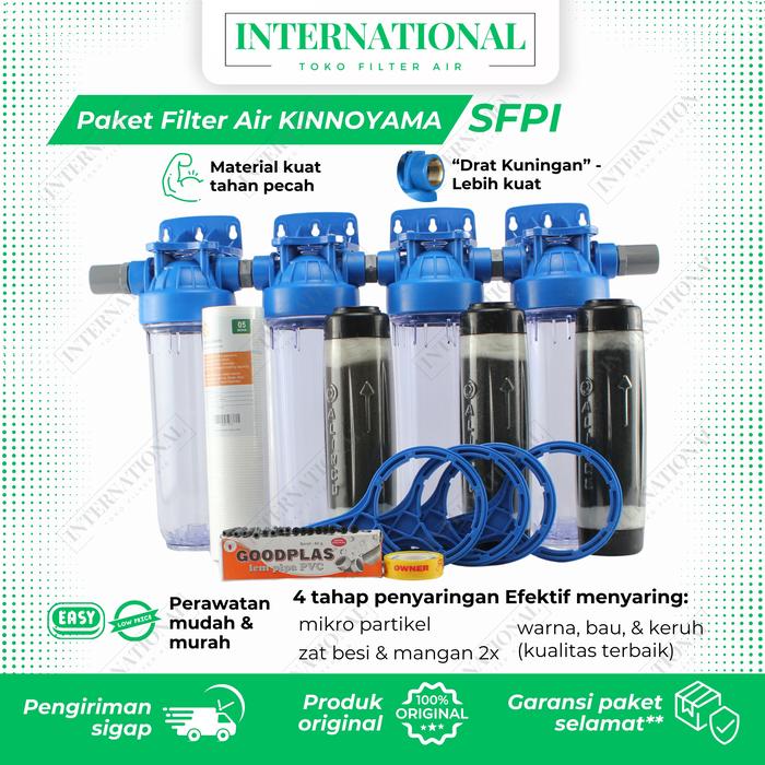 Jual Filter Air Sumur Lengkap 1 Set / Penjernih Air Toren Keruh Zat ...