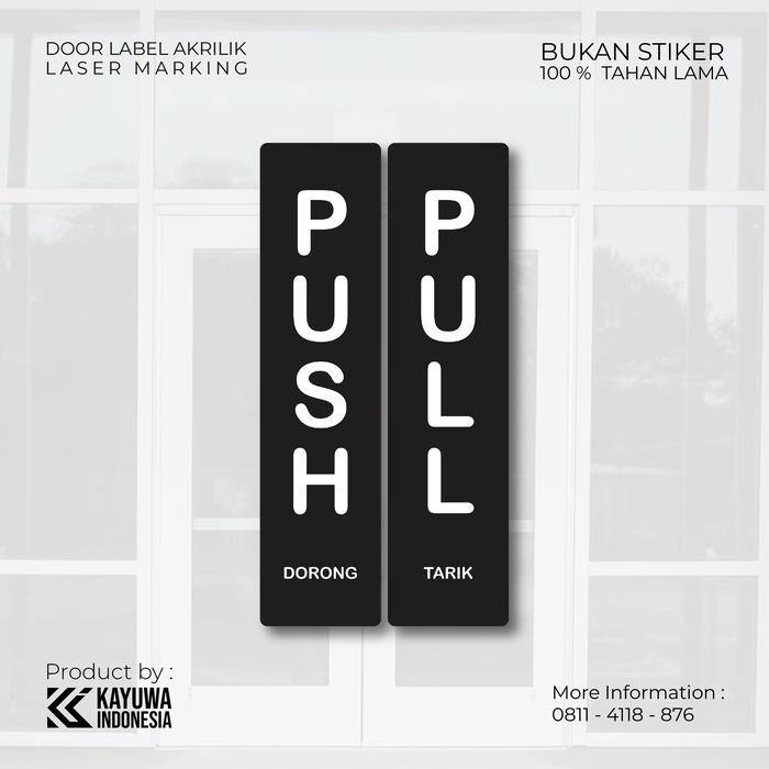 Jual Sign Push Pull Dorong Tarik Unik Signage - Hitam - Kota Makassar ...