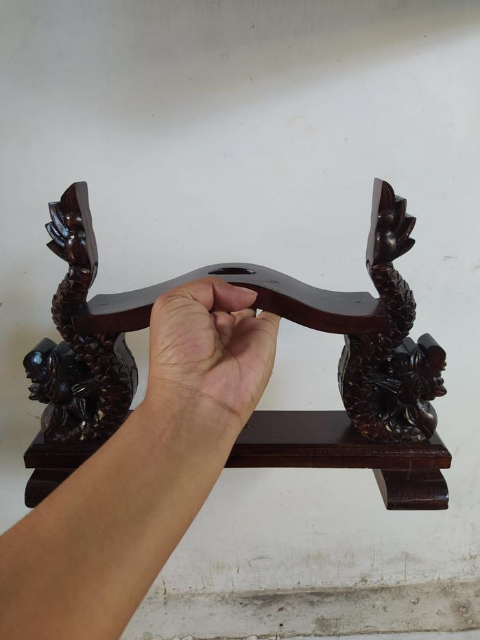Jual Jagrak tempat keris patrem Bahan kayu jati Isi 1 keris ukuran ...