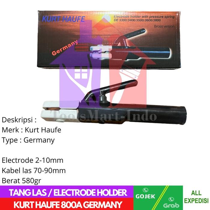 Jual tang las kurt haufe germany 800A / stang las / electrode holder 800A - Jakarta Utara ...