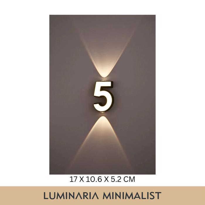 Jual Outdoor Number Lamp Angka Nomor Rumah Kantor Lampu Signage ...