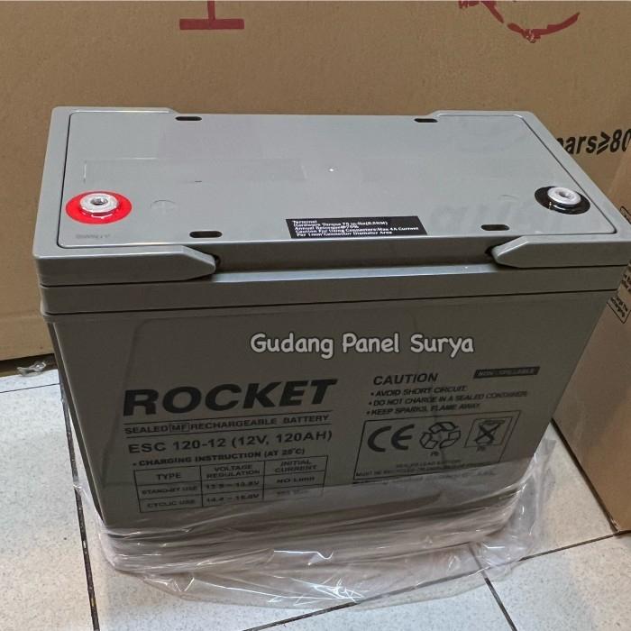 Jual Baterai Battery Aki ROCKET ES 120-12 12V 120AH Original NEW - Jakarta Barat - Gudang Panel ...