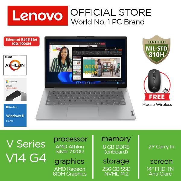 Promo Lenovo V14 G4 AMN Athlon Silver 7120U 8GB 256GB W11 OHS Cicil 0% 3x - Jakarta Pusat ...