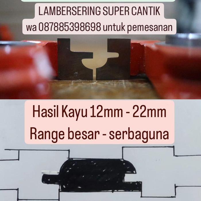 Jual lambersering sambung papan kayu untuk kayu tebal 12mm - 22mm ...