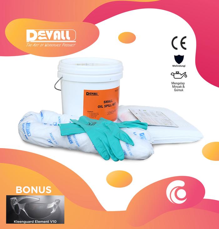 Jual DEVALL Oil Spill Kit 12 liter penyerap tumpahan minyak 3 gallon ...