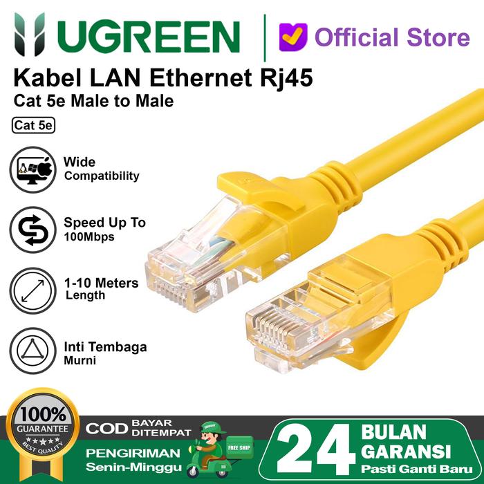 Jual Kabel LAN Ethernet RJ45 CAT5e,CAT6,CAT7,CAT8 UTP 24AWG Max ...