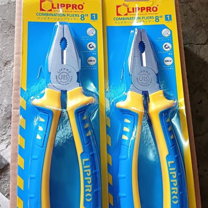 Jual LIPPRO TANG KOMBINASI 8 INCH COMBINATION PLIERS NEW 225N-8 ...
