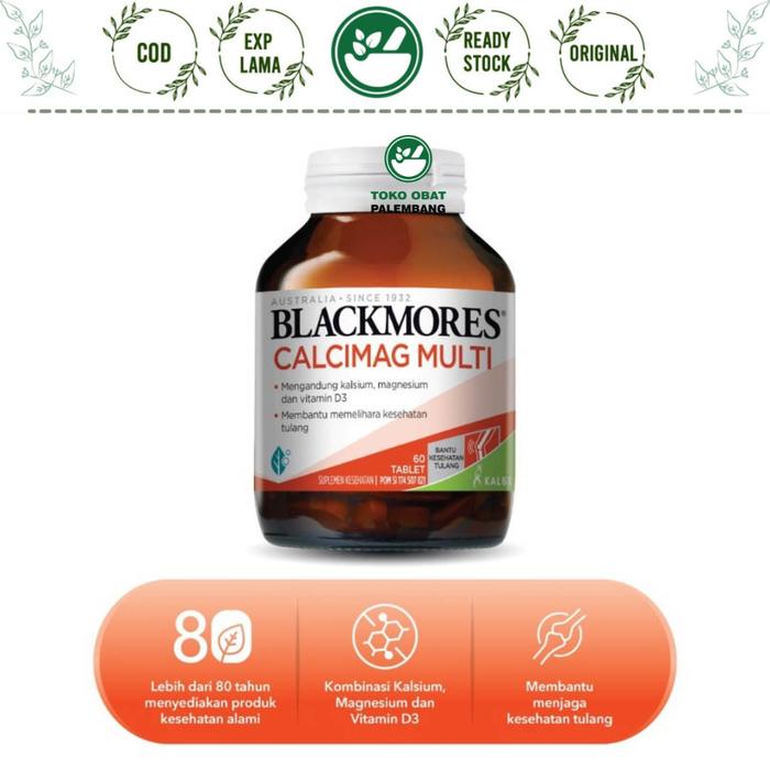 Jual BLACKMORES CALCIMAG MULTI 60 TABLET BLACK MORES CALCIUM MAGNESIUM D3 - - Toko obat ...