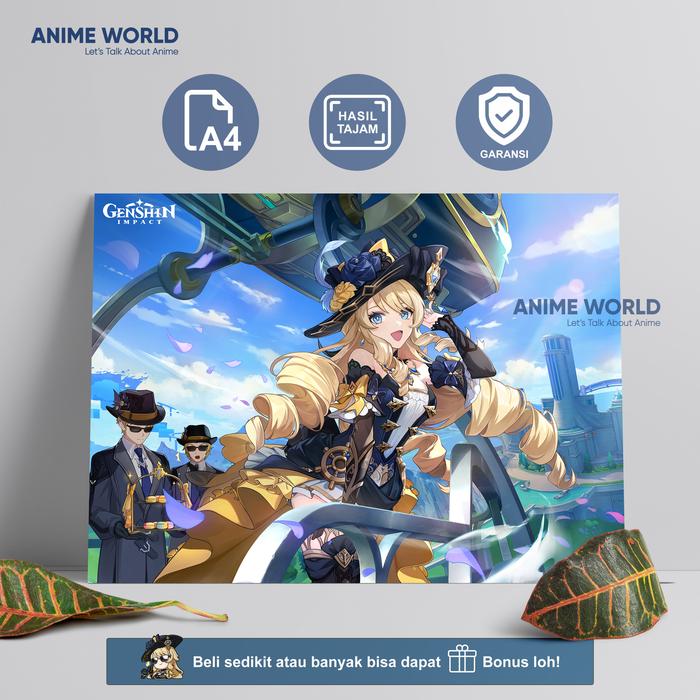 Jual Poster Genshin Impact Navia Terbaru Full Color - Kota Surabaya ...