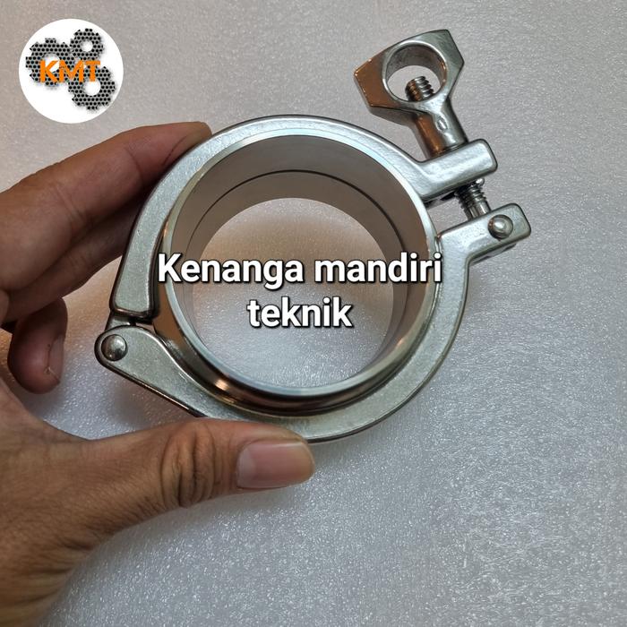 Jual Clamp ferrule sanitary // klem sanitari komplit set 2,5" inch ...