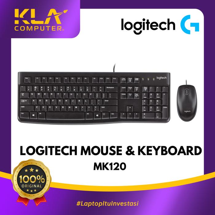 Jual Logitech MK120 Combo Keyboard dan Mouse Kabel USB - Kota Semarang - KLA Computer | Tokopedia
