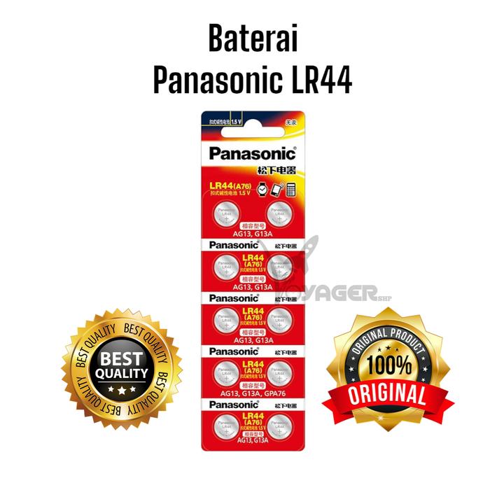 Promo Baterai LR44 Panasonic Original Batre LR44 L1154 A76 1.5 Volt - Kab. Sukabumi - VoyagerShp ...