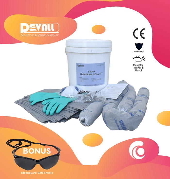 Jual DEVALL universal spill kit 20 liter penyerap oli kimia 5 gallon ...