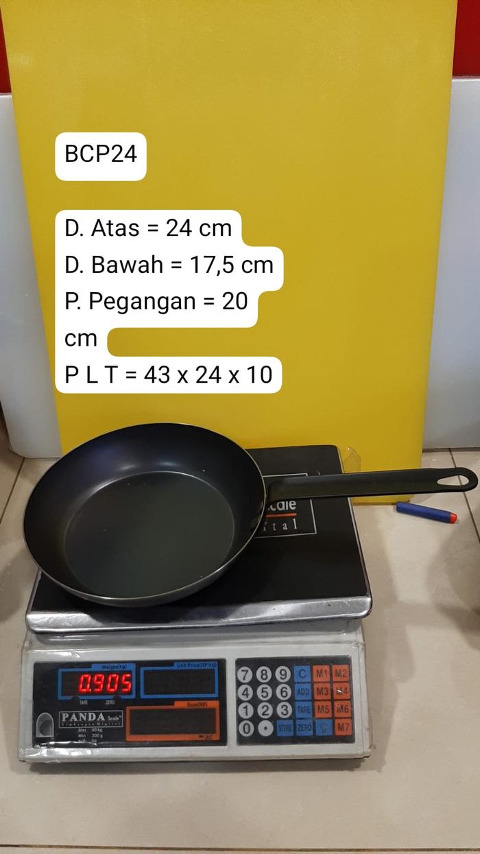 Jual Black Carbon Steel/Besi Karbon Hitam Frying Pan/Panci/Skillet BCP ...
