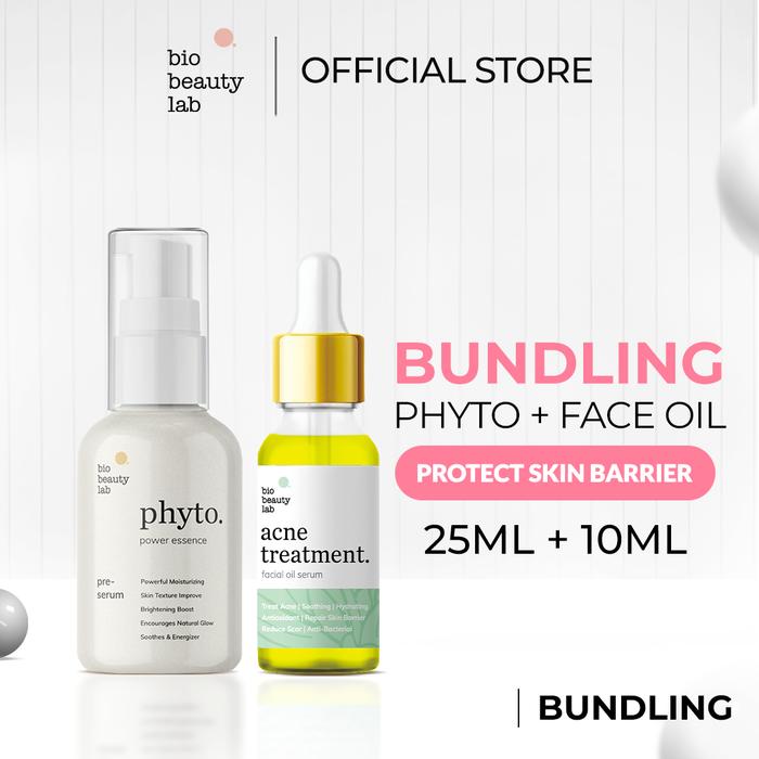 Promo Bio Beauty Lab Bundling Phyto 25ml+10ml Facial Oil Acne Treatment ...
