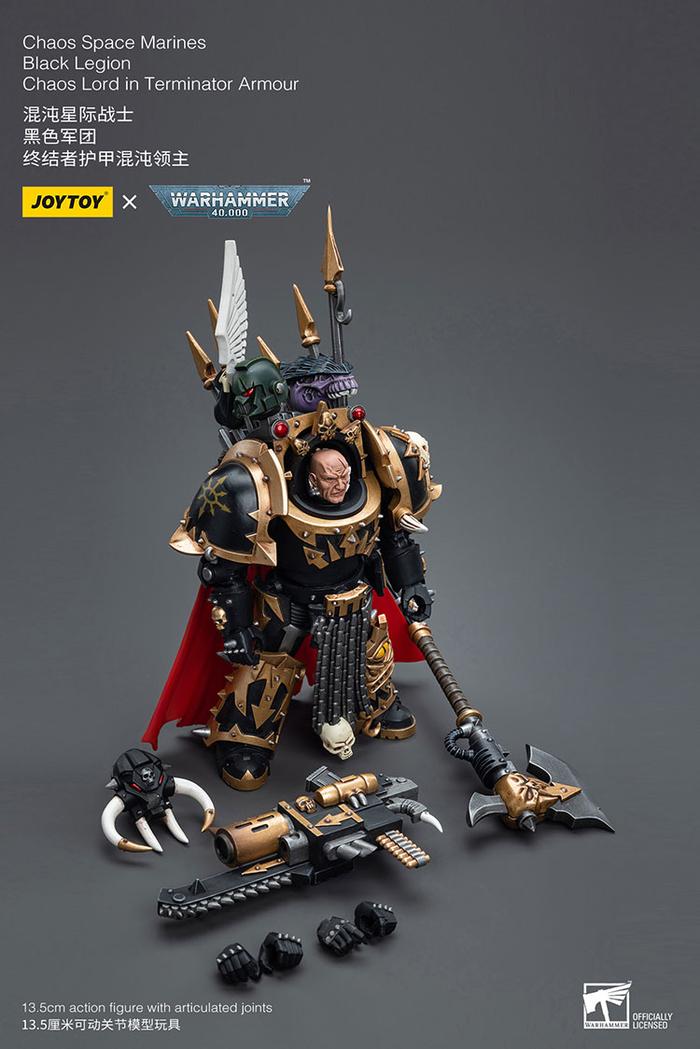 Jual JoyToy Warhammer 40k- CSM Black Legion Chaos Lord in Terminator ...