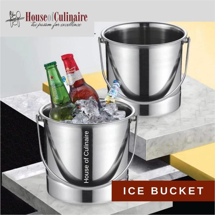 Jual Ice Bucket 1,6 liter Tempat Wadah Es Batu Ember Es Batu Bir Wine ...