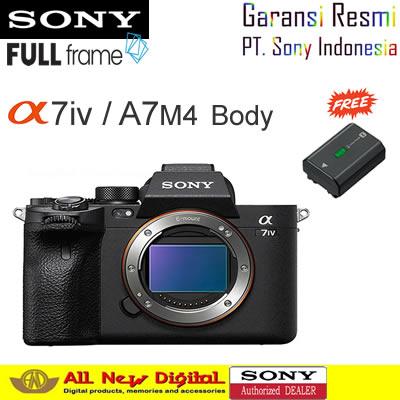 Jual Sony Alpha ILCE 7M4 A7IV Body, Real-time Autofocus, 33MP, 40K 60p ...