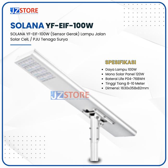 Jual SOLANA Lampu Jalan Solar Cell / PJU Tenaga Surya - YF-C384-200W ...
