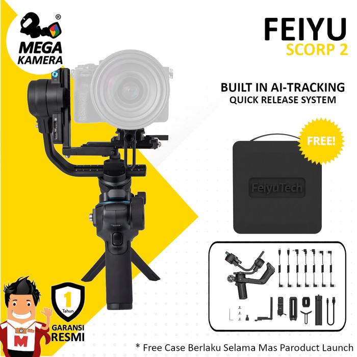 Promo Feiyu SCORP 2 Standard 3-Axis Gimbal Stabilizer DSLR Mirrorless Kamera Cicil 0% 3x ...