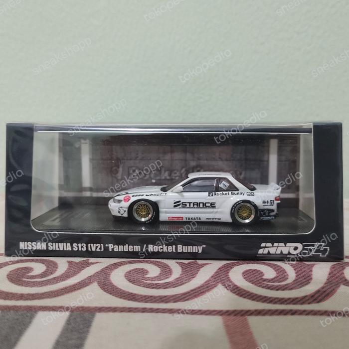 Jual Inno 64 Nissan Silvia S13 V2 Pandem/Rocket Bunny Stance White ...