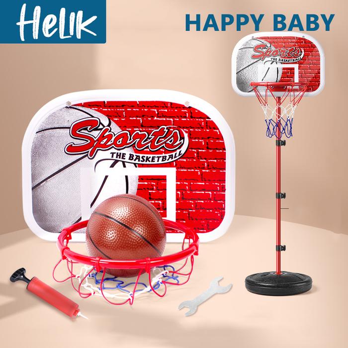 Jual Mainan Ring Bola Basket Anak Stand Basket Lengkap Bola dan Pompa ...