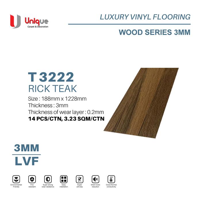 Jual Vinyl Plank Tile Motif Kayu Laiv / Vinyl Flooring Lembaran Tebal ...