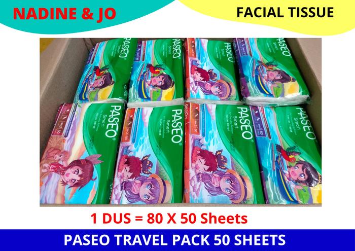 Promo Promo Tissu Paseo Travel Pack 1 Duz isi 50 Pcs Facial Tissue 2 ...
