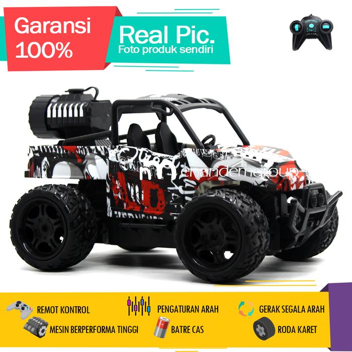 Jual Mainan Mobil Remot Kontrol RC Jeep ATV Spray Militer Camo LED ...