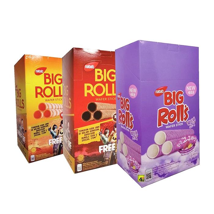 Jual Nabati Big Rolls Stick Wafer - Paket 3 Box - Coklat Keju Korean ...