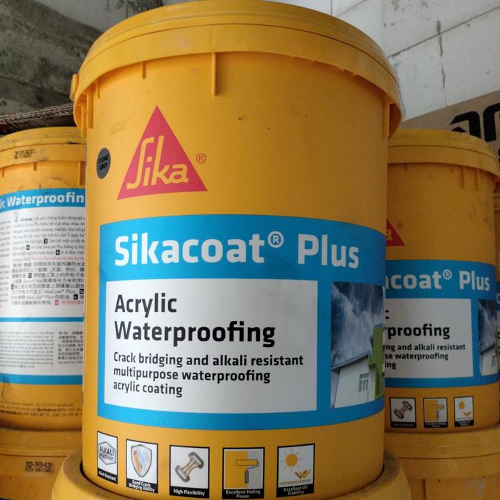Jual Sika Coat Plus Axrylic Waterproofing 20 kg - Stone Grey - Jakarta ...