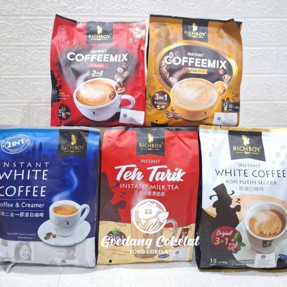 Jual Richboy Coffeemix Classic Extra Rich White Coffee Teh Tarik (3In1 ...
